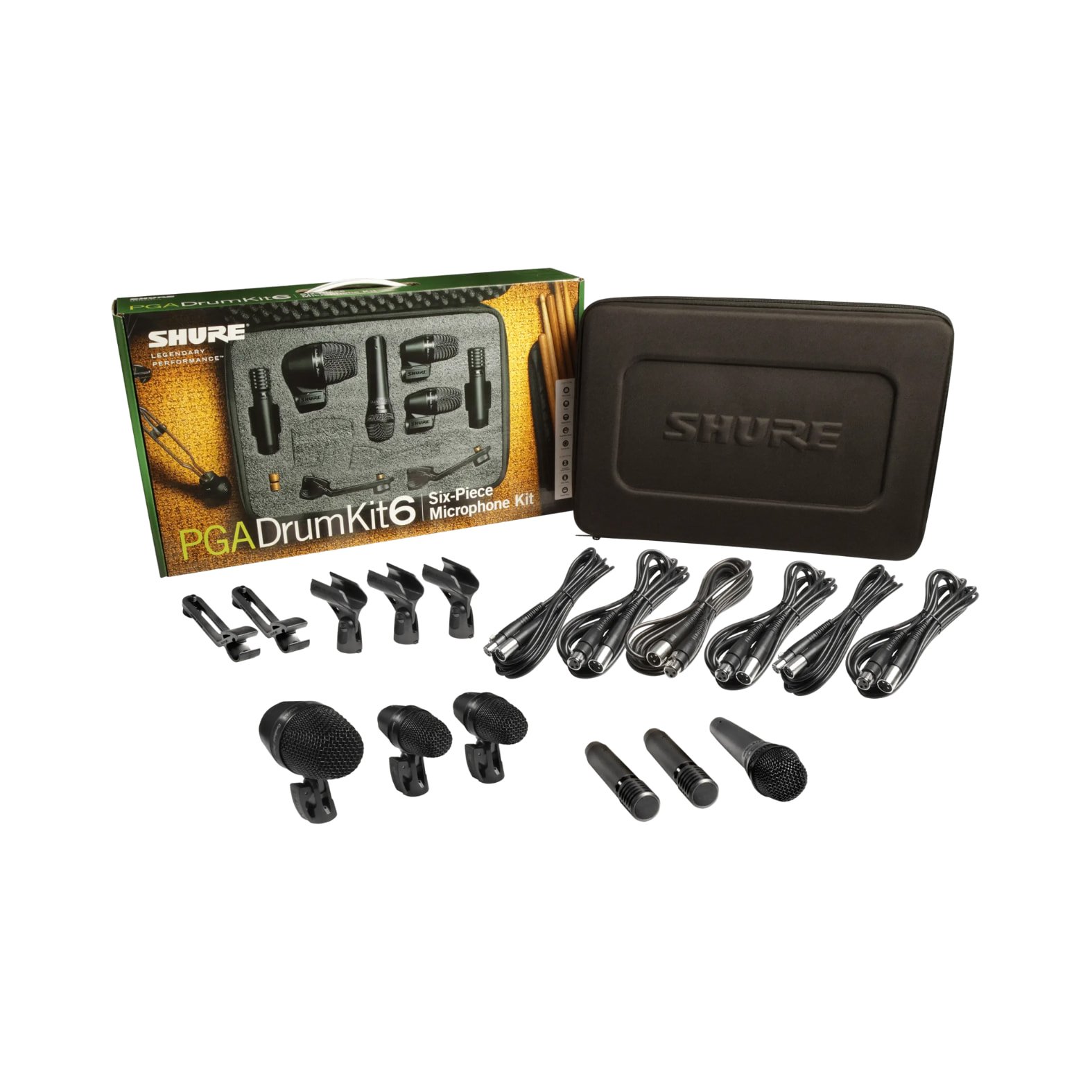 Shure PGADRUMKIT6 Microphone Kit - The extended package - audioshop.ae